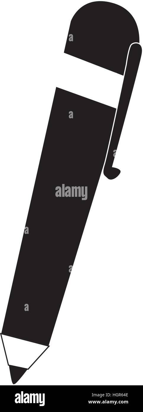 pen icon over white background. vector illustration Stock Vector Image ...