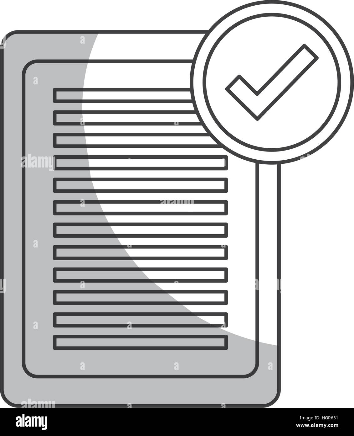 checklist with checkmark over white background. vector illustration ...