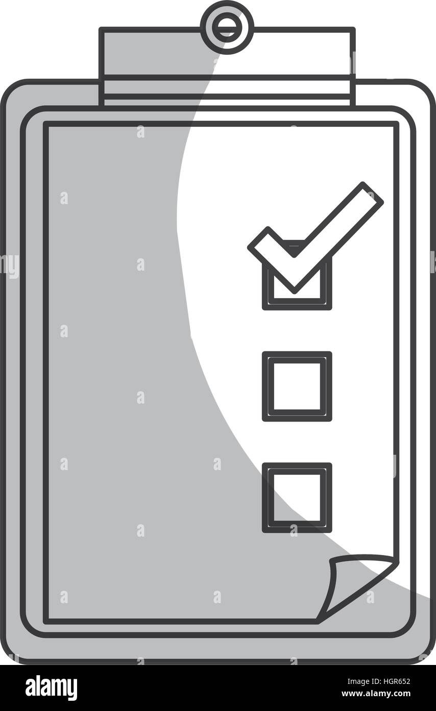 checklist with checkmark icon over white background. vector ...