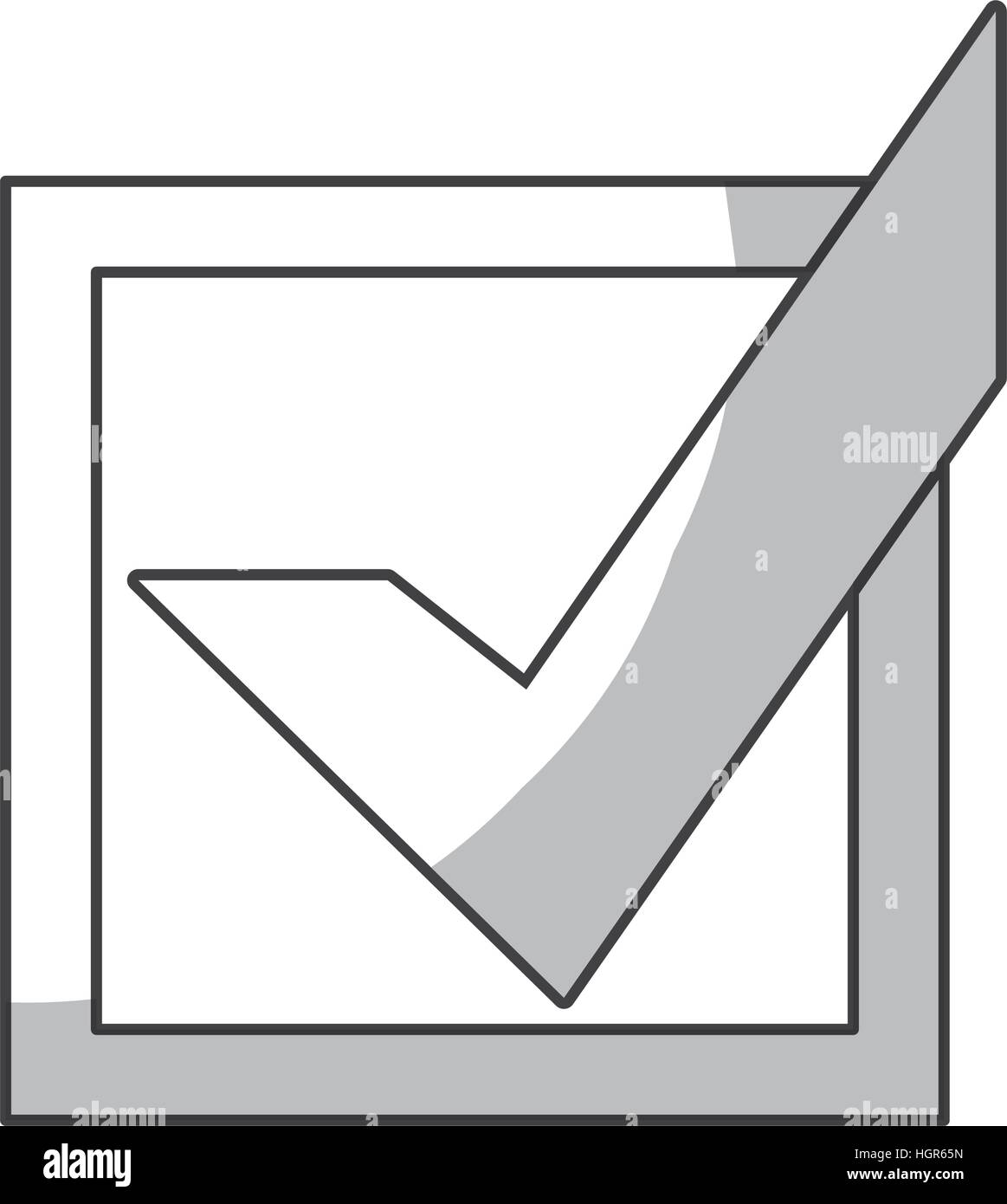 check mark icon over white background. vector illustration Stock Vector ...