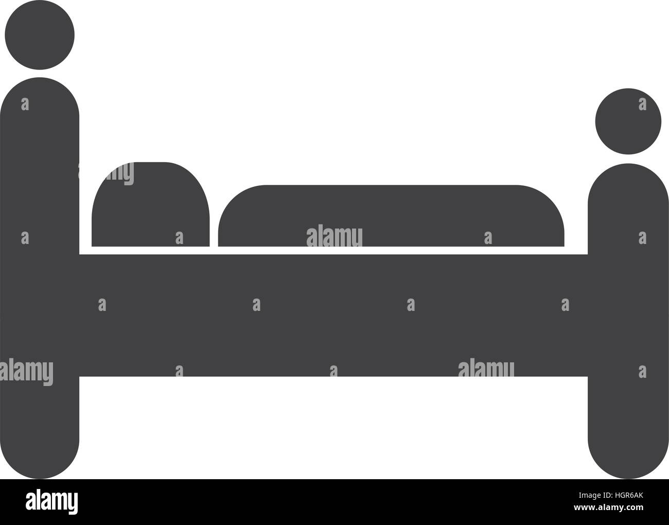 person sleeping pictogram hotel or motel icon image vector illustration ...