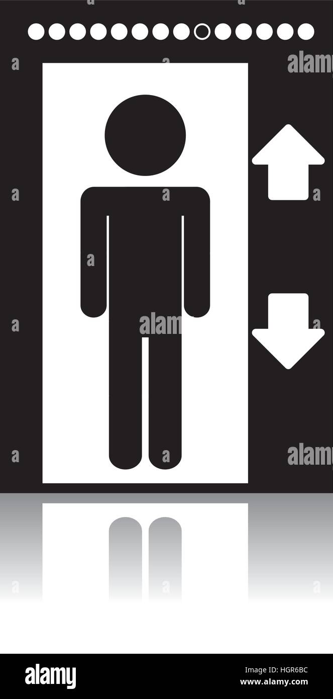 elevator pictogram emblem icon image vector illustration design Stock ...