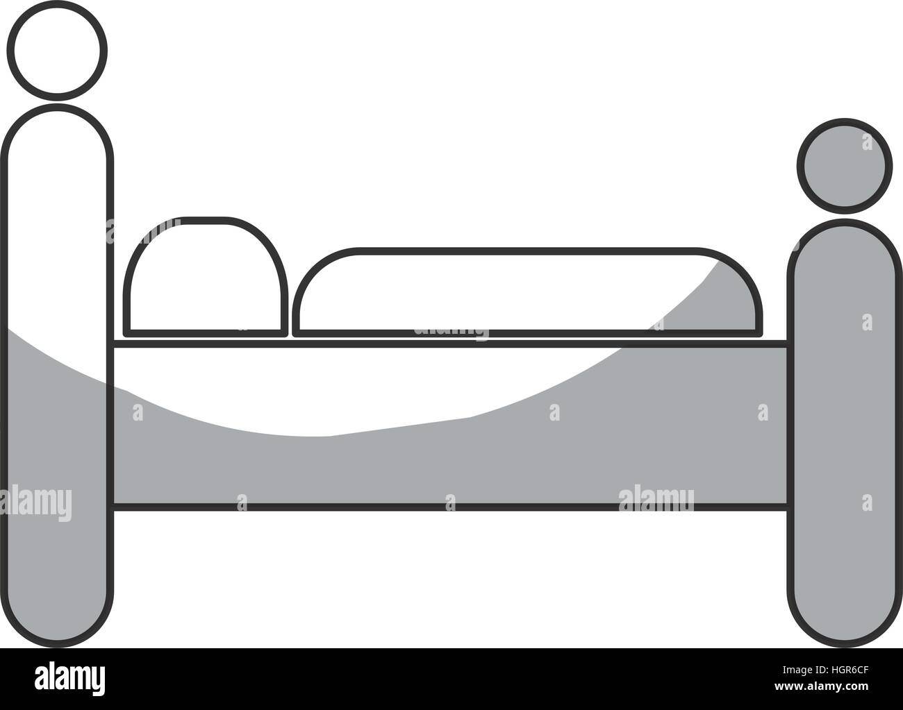 person sleeping pictogram hotel or motel icon image vector illustration ...