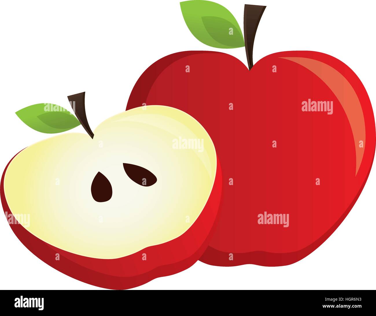 red apple icon image vector illustration design Stock Vector Image ...