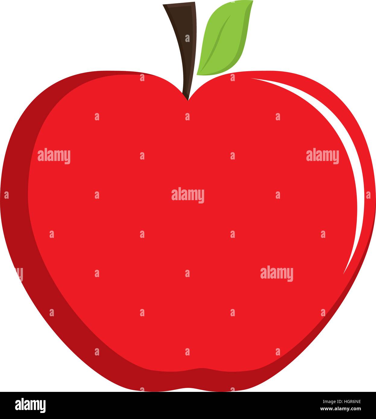 red apple icon image vector illustration design Stock Vector Image ...