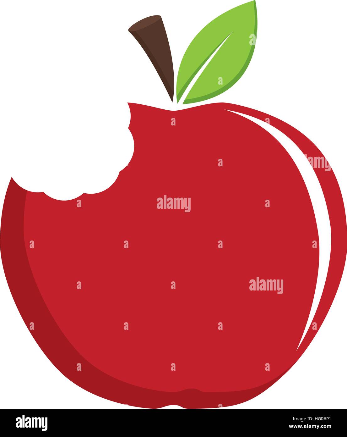 Bitten apple fruit icon image hi-res stock photography and images - Alamy