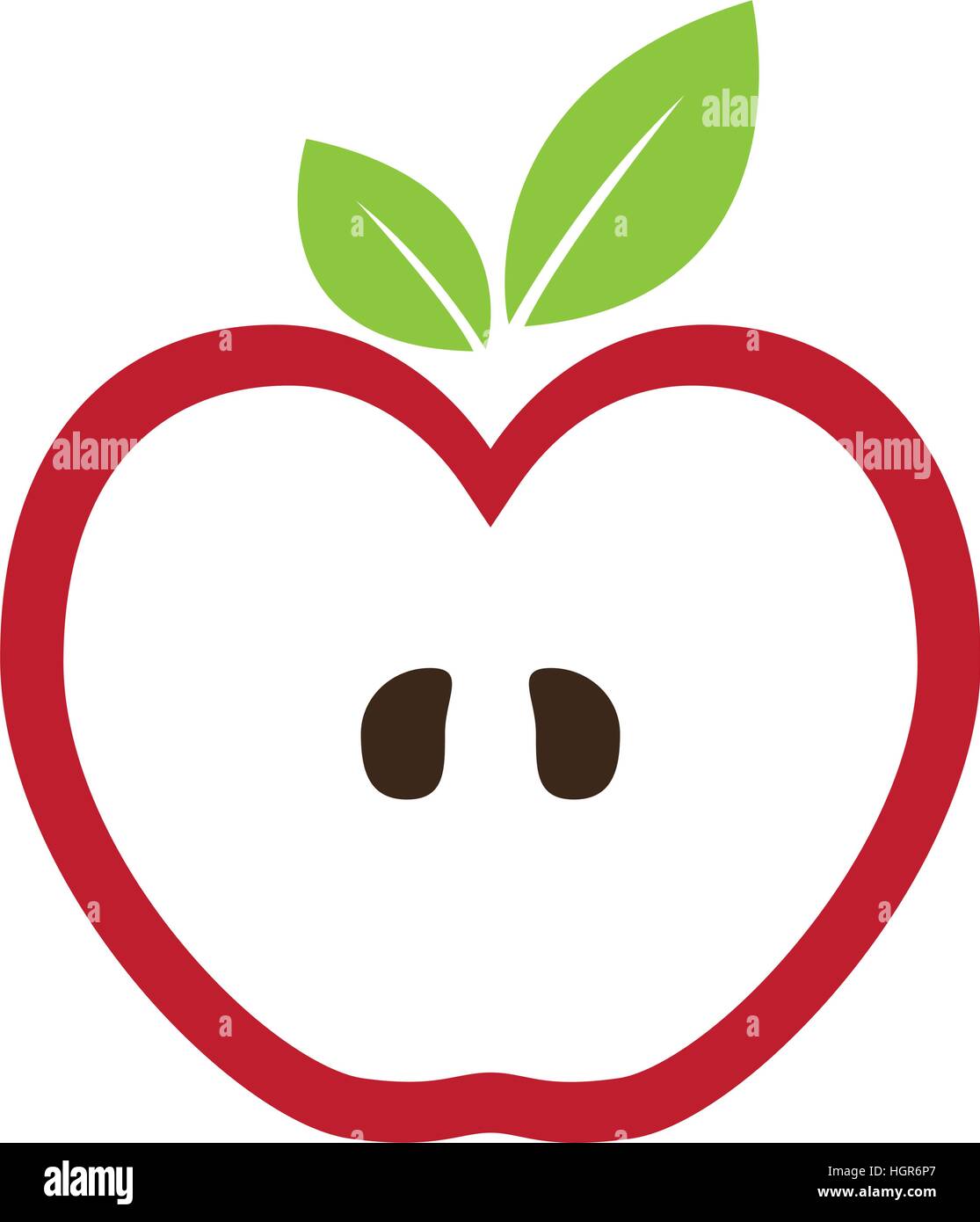 abstract apple emblem image vector illustration design Stock Vector ...