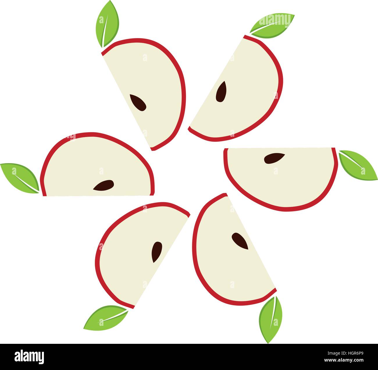 apple slice icon image vector illustration design Stock Vector Image ...