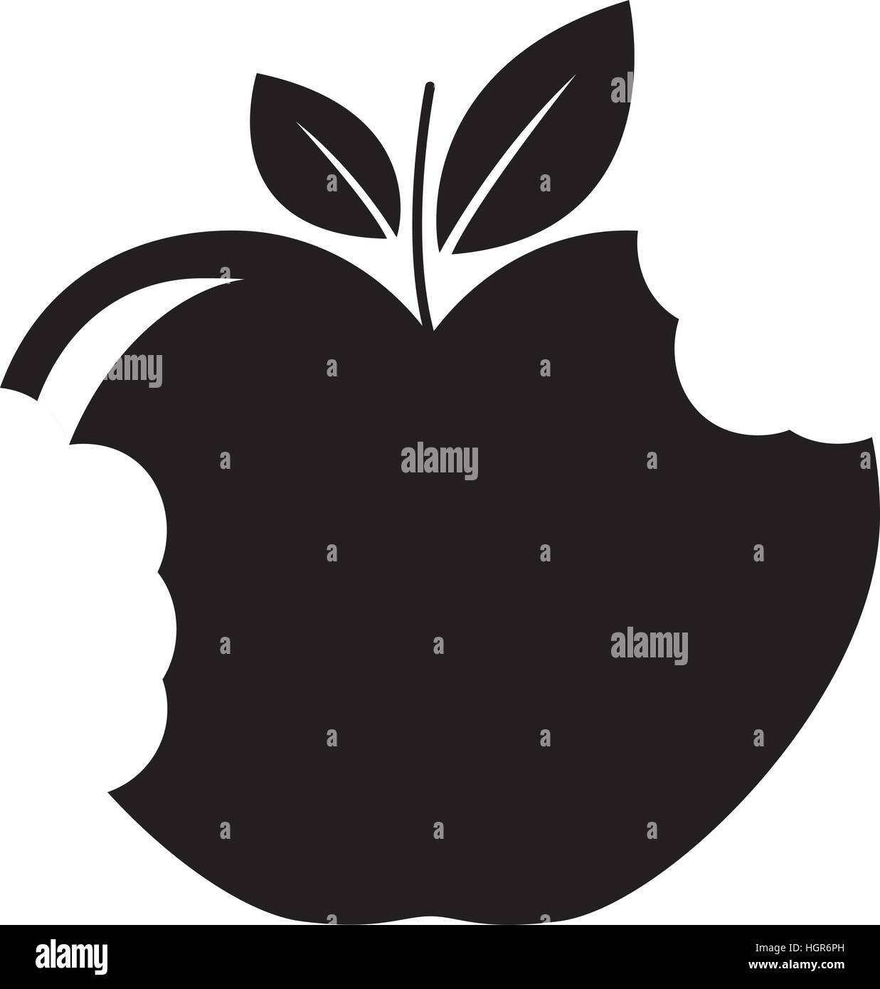 bitten apple icon image vector illustration design Stock Vector Image ...