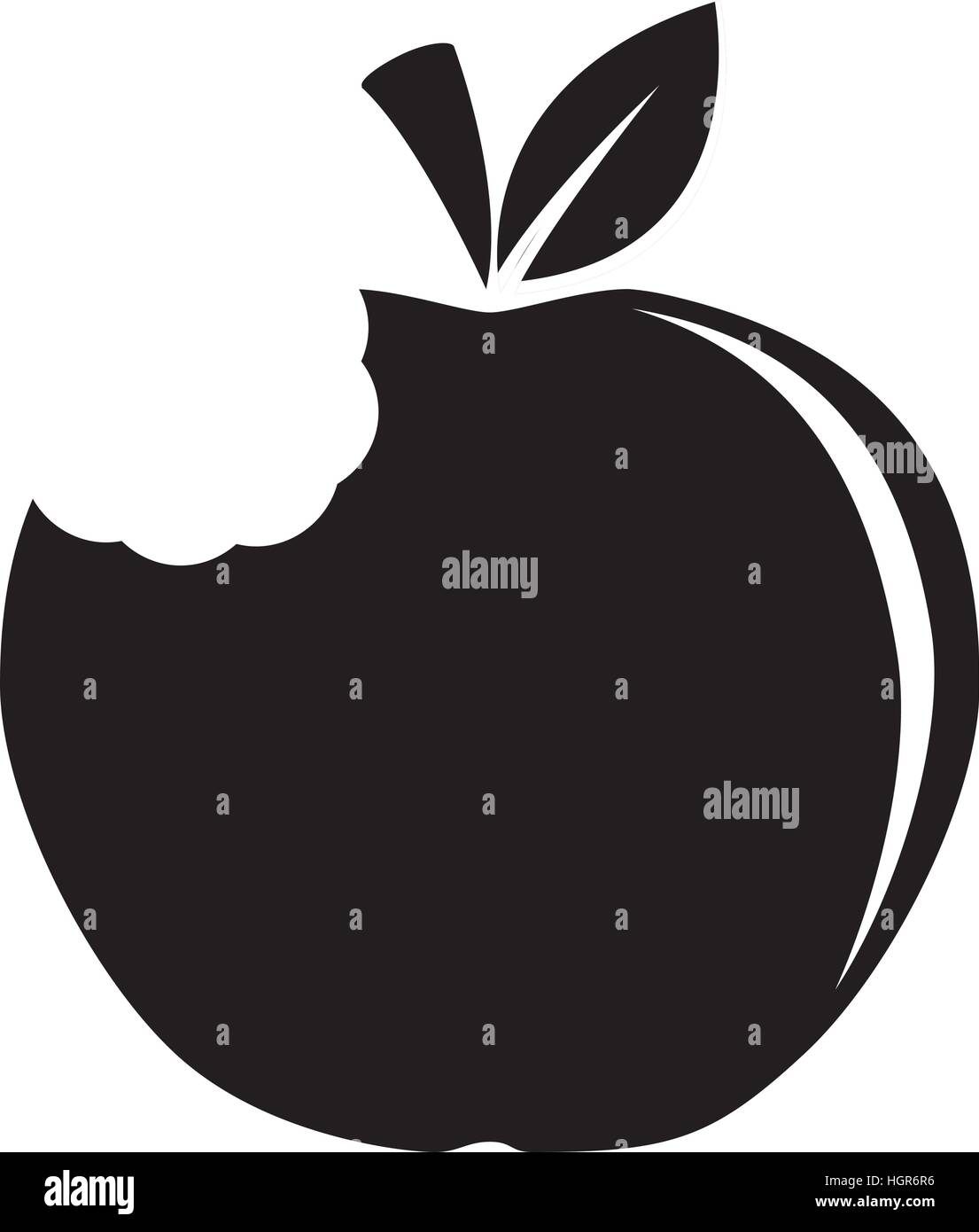 bitten apple icon image vector illustration design Stock Vector Image ...