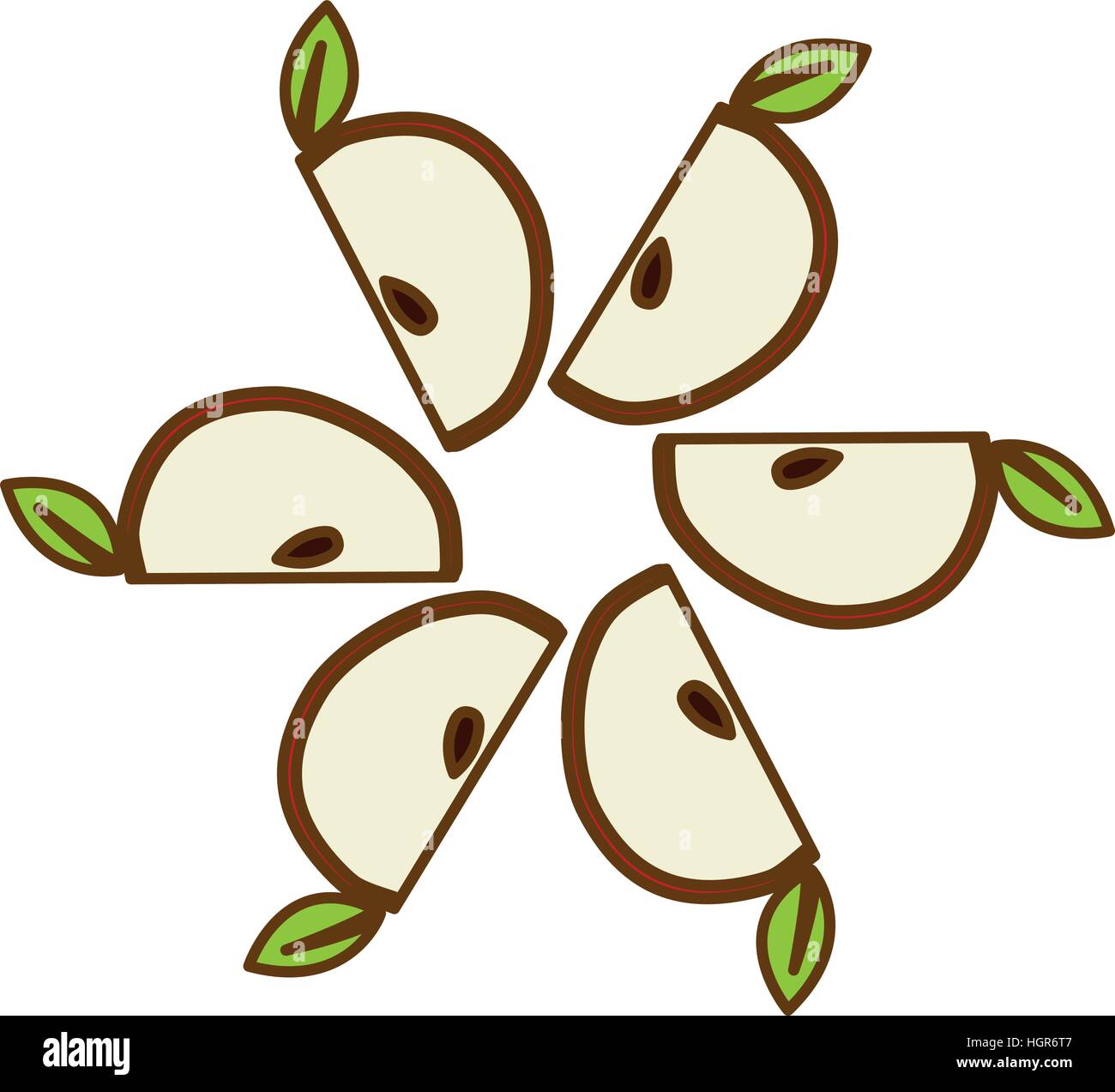 apple slice icon image vector illustration design Stock Vector Image ...