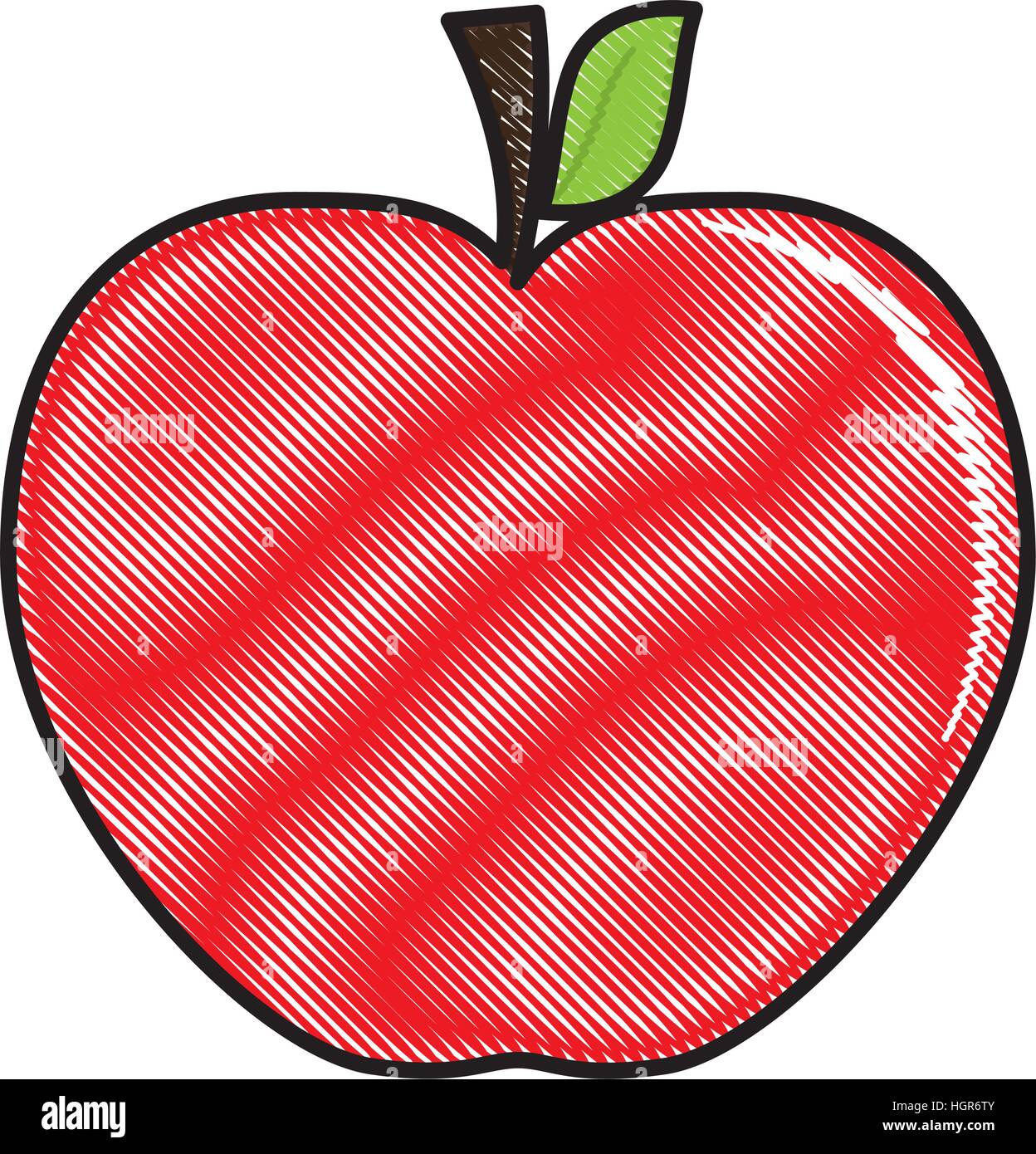 red apple icon image vector illustration design Stock Vector Image ...