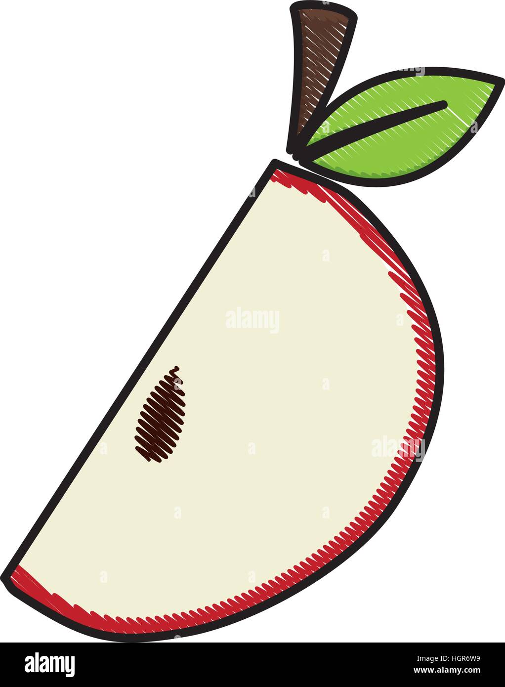 apple slice icon image vector illustration design Stock Vector Image ...