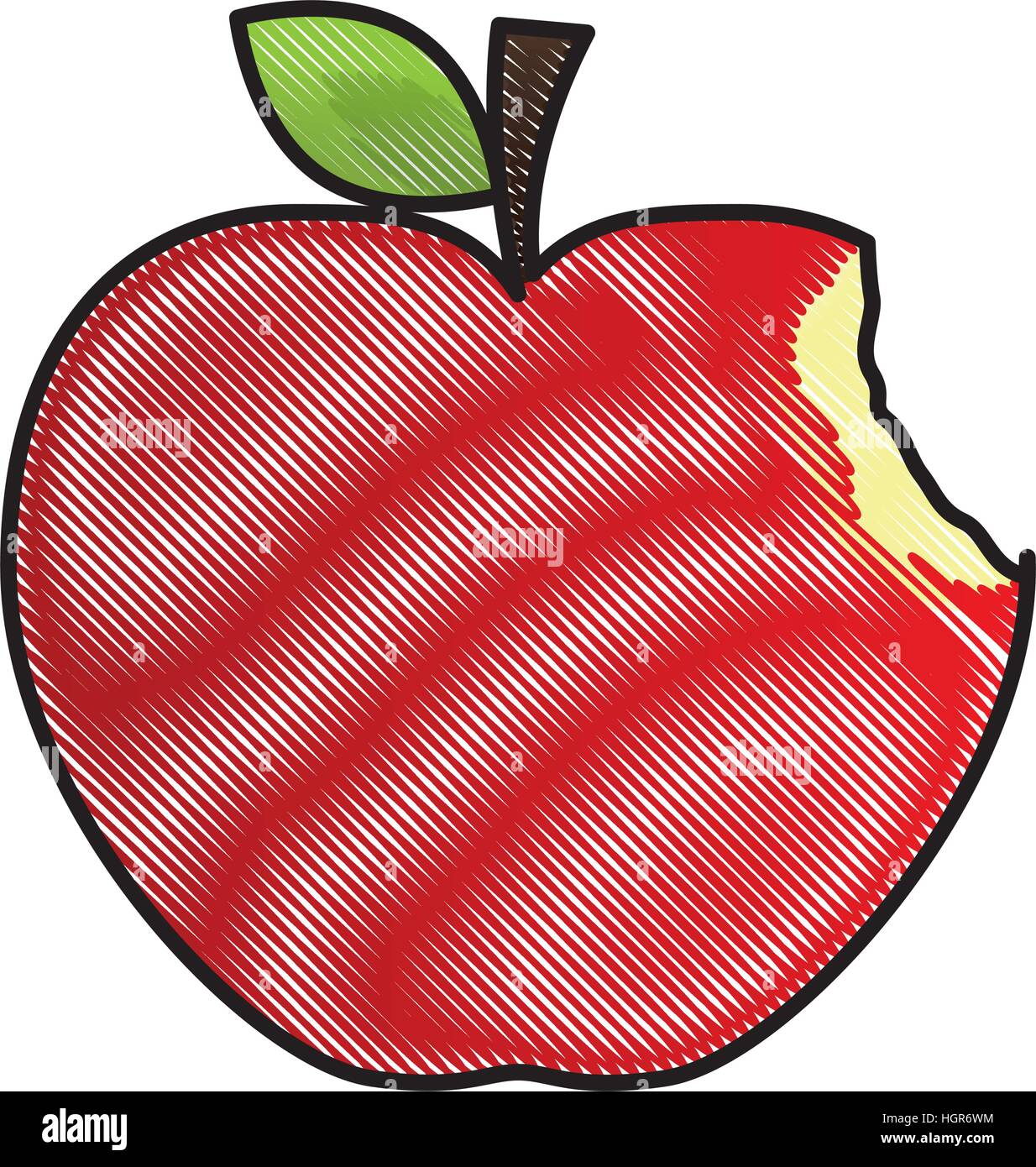 bitten apple icon image vector illustration design Stock Vector Image ...