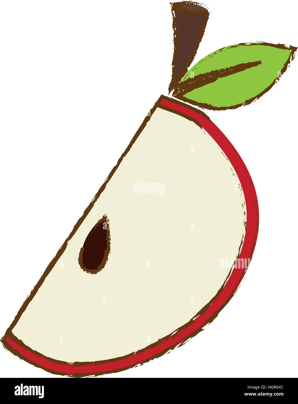 apple slice icon image vector illustration design Stock Vector Image ...