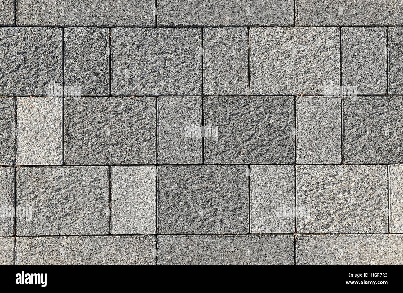 Concrete or cobble gray pavement slabs or stones for floor, wall or ...