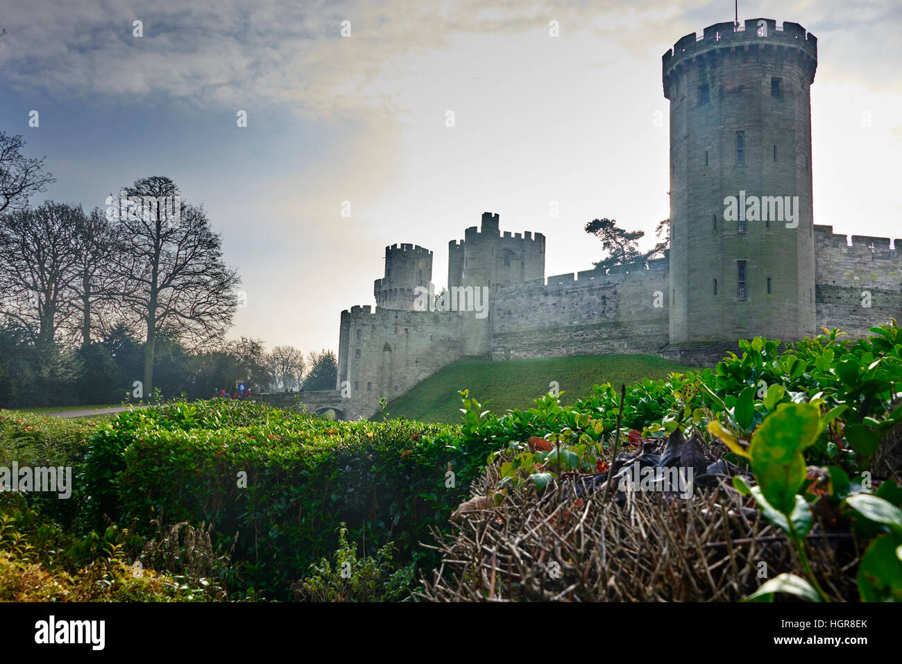 Warwick Castle is a medieval castle developed from an original built by ...