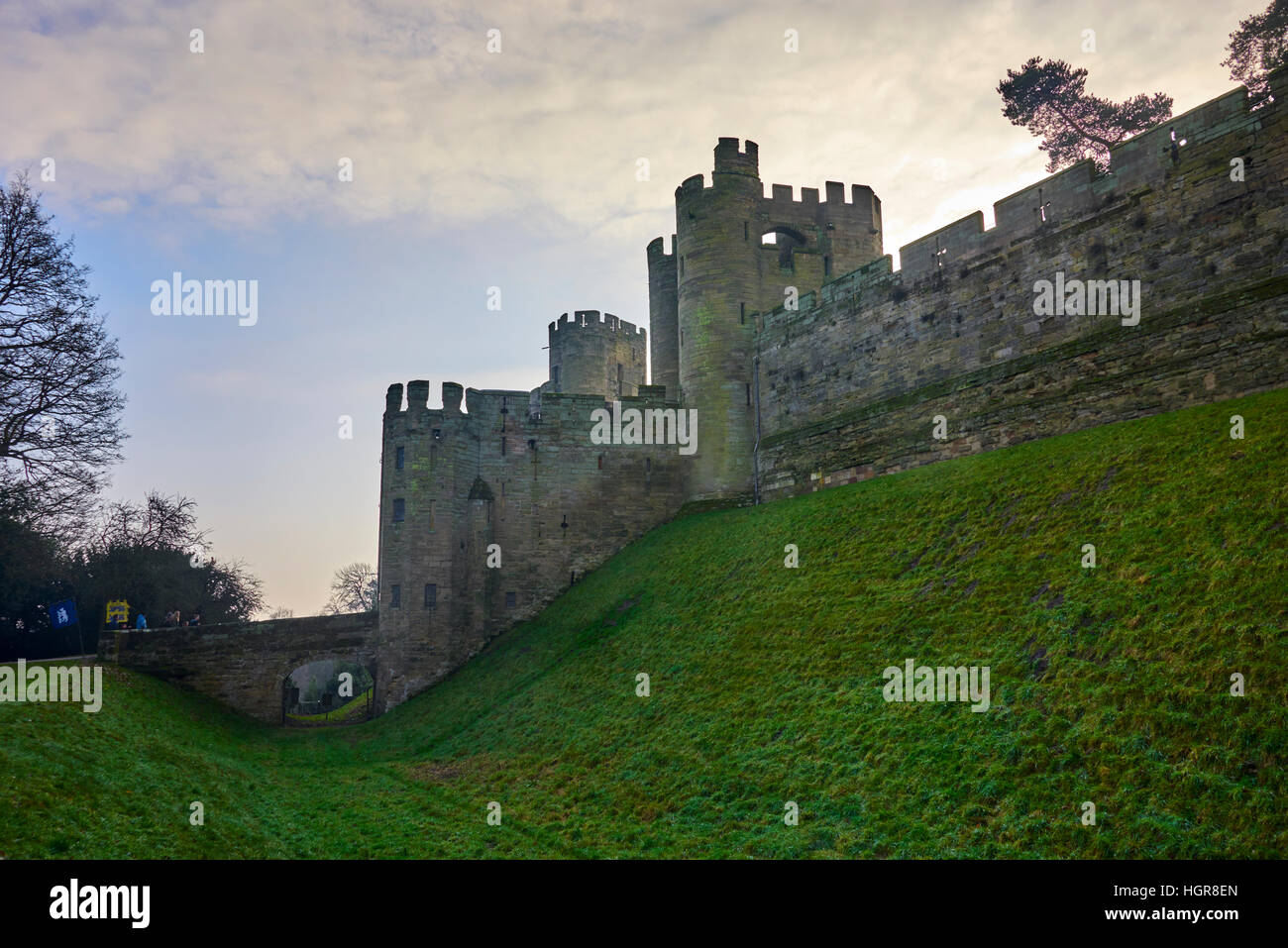Warwick Castle is a medieval castle developed from an original built by ...