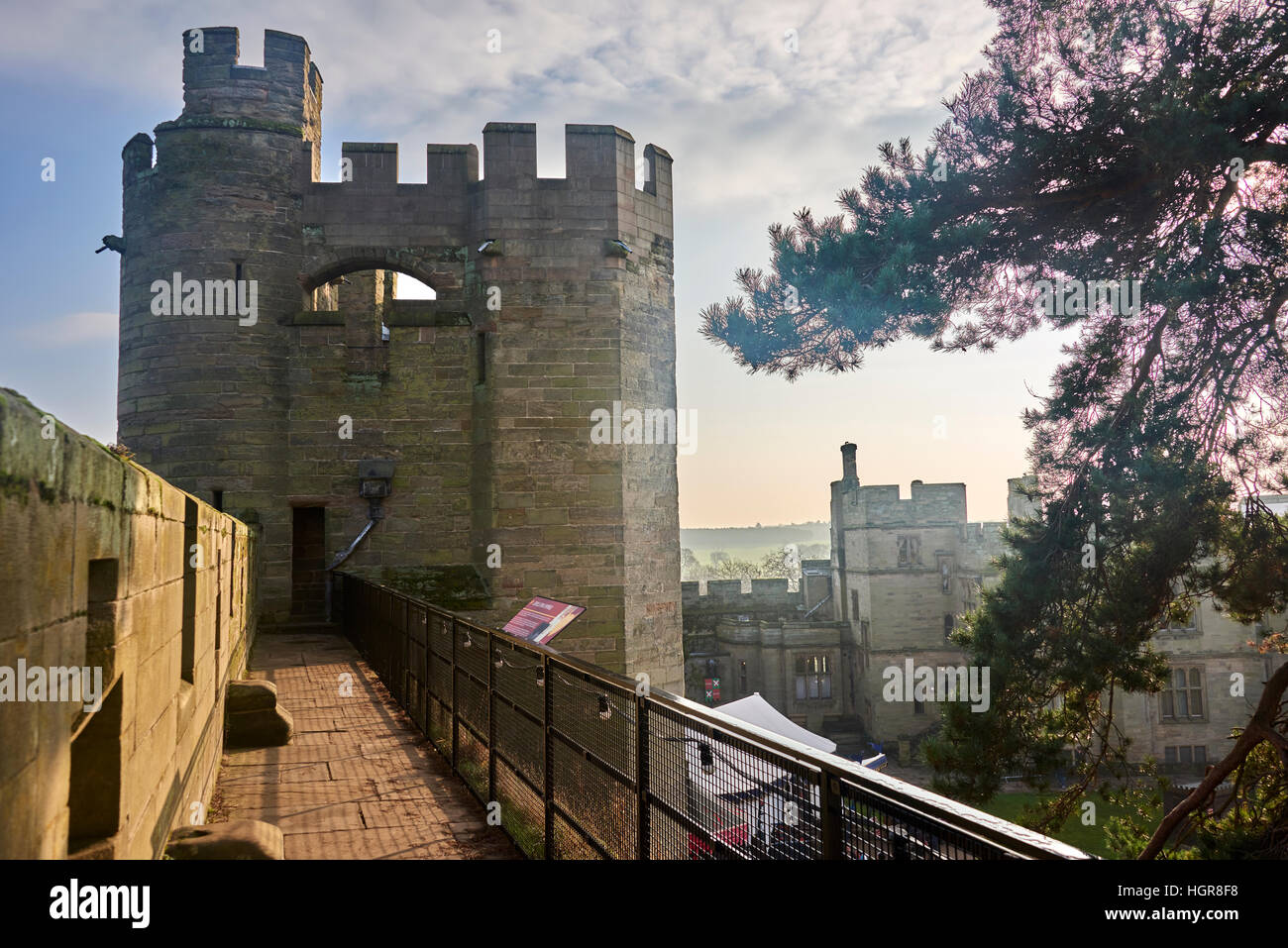 Warwick Castle is a medieval castle developed from an original built by ...