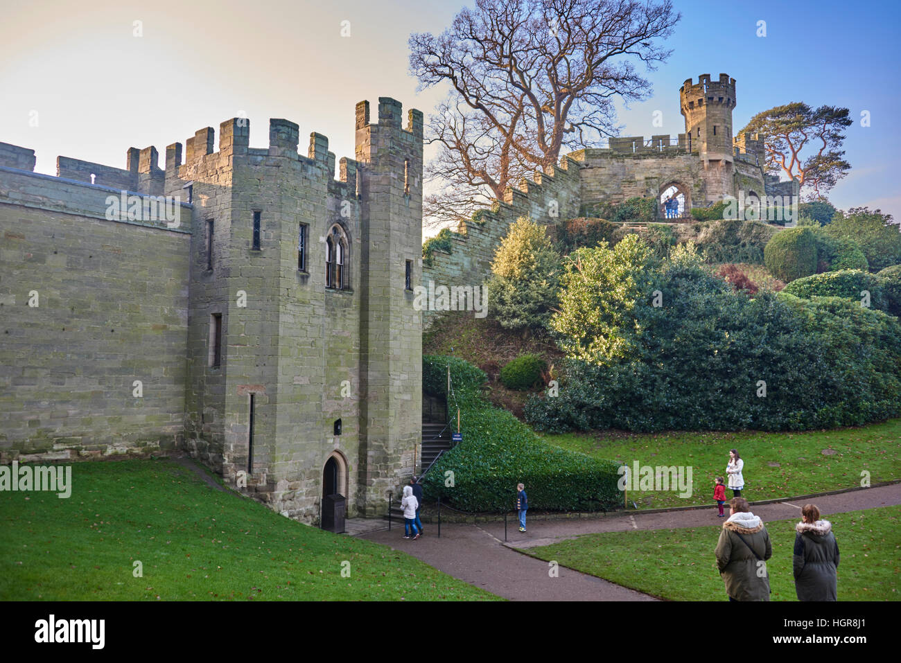 Warwick Castle is a medieval castle developed from an original built by ...