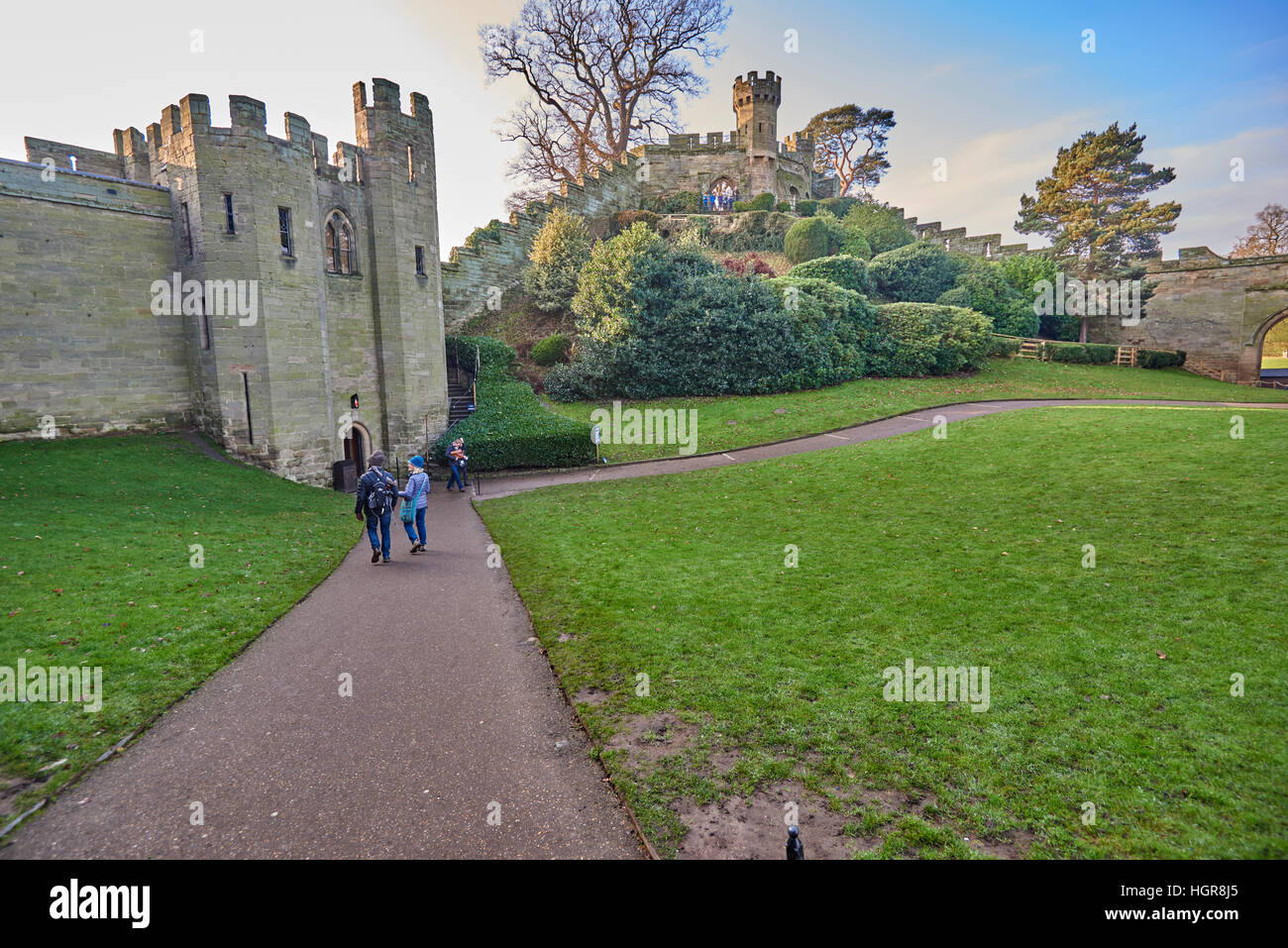 Warwick Castle is a medieval castle developed from an original built by ...