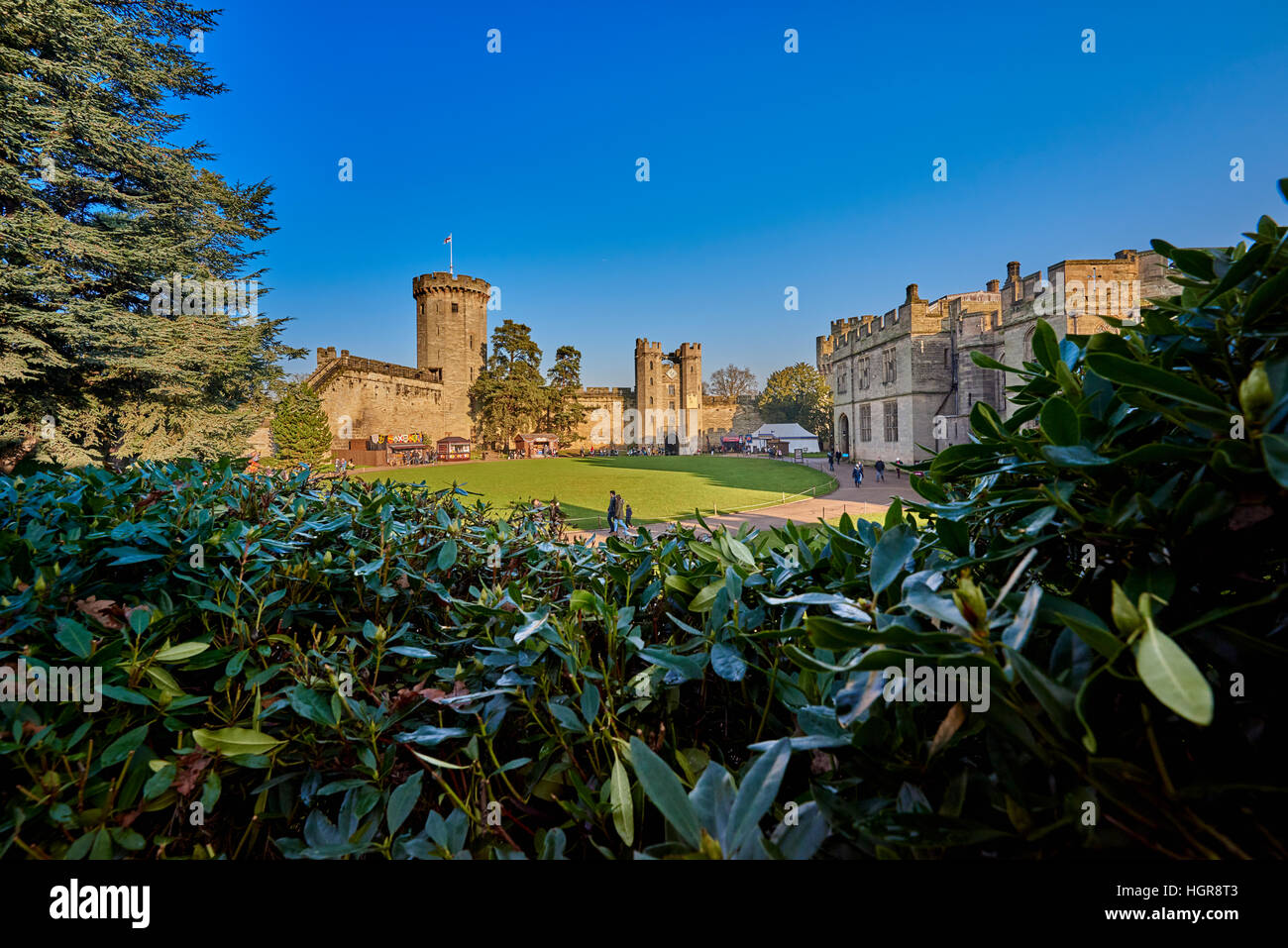 Warwick Castle is a medieval castle developed from an original built by ...