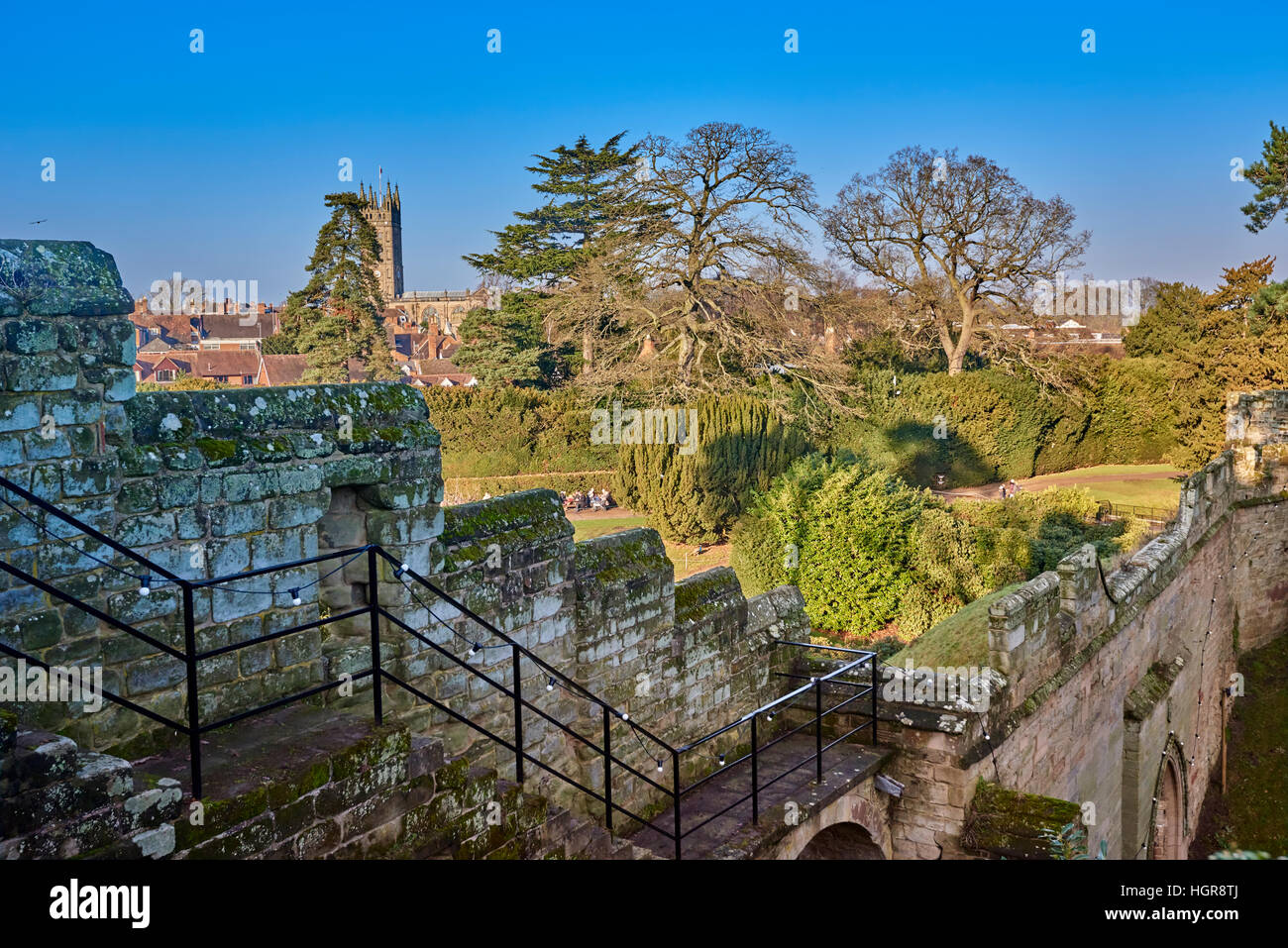 Warwick Castle is a medieval castle developed from an original built by ...