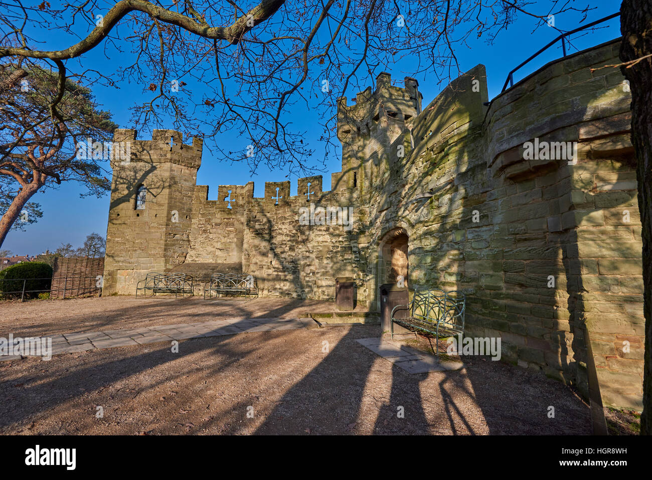 Warwick Castle is a medieval castle developed from an original built by ...