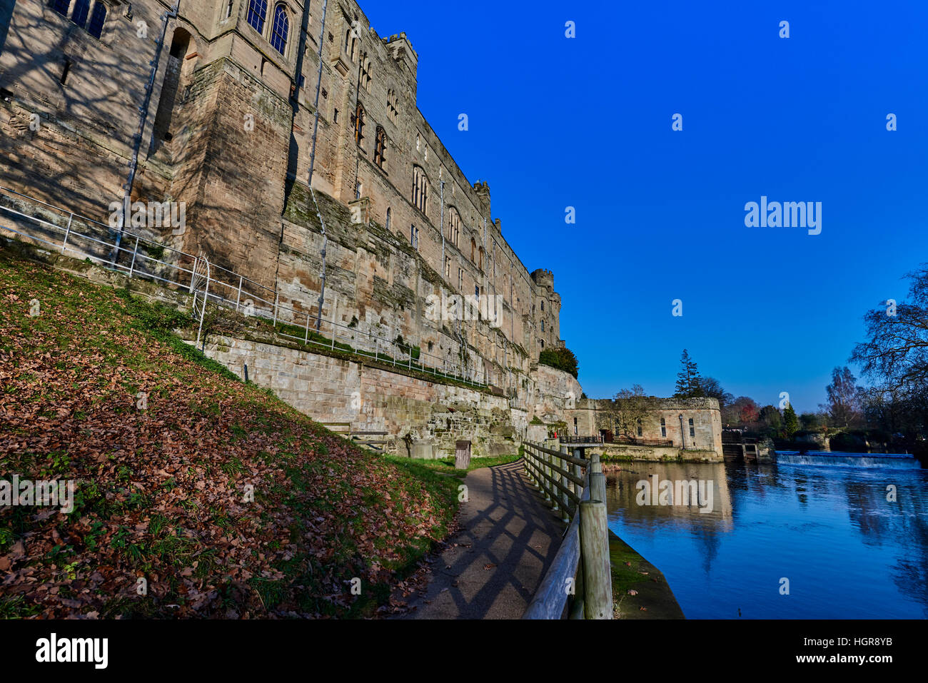 Warwick Castle is a medieval castle developed from an original built by ...