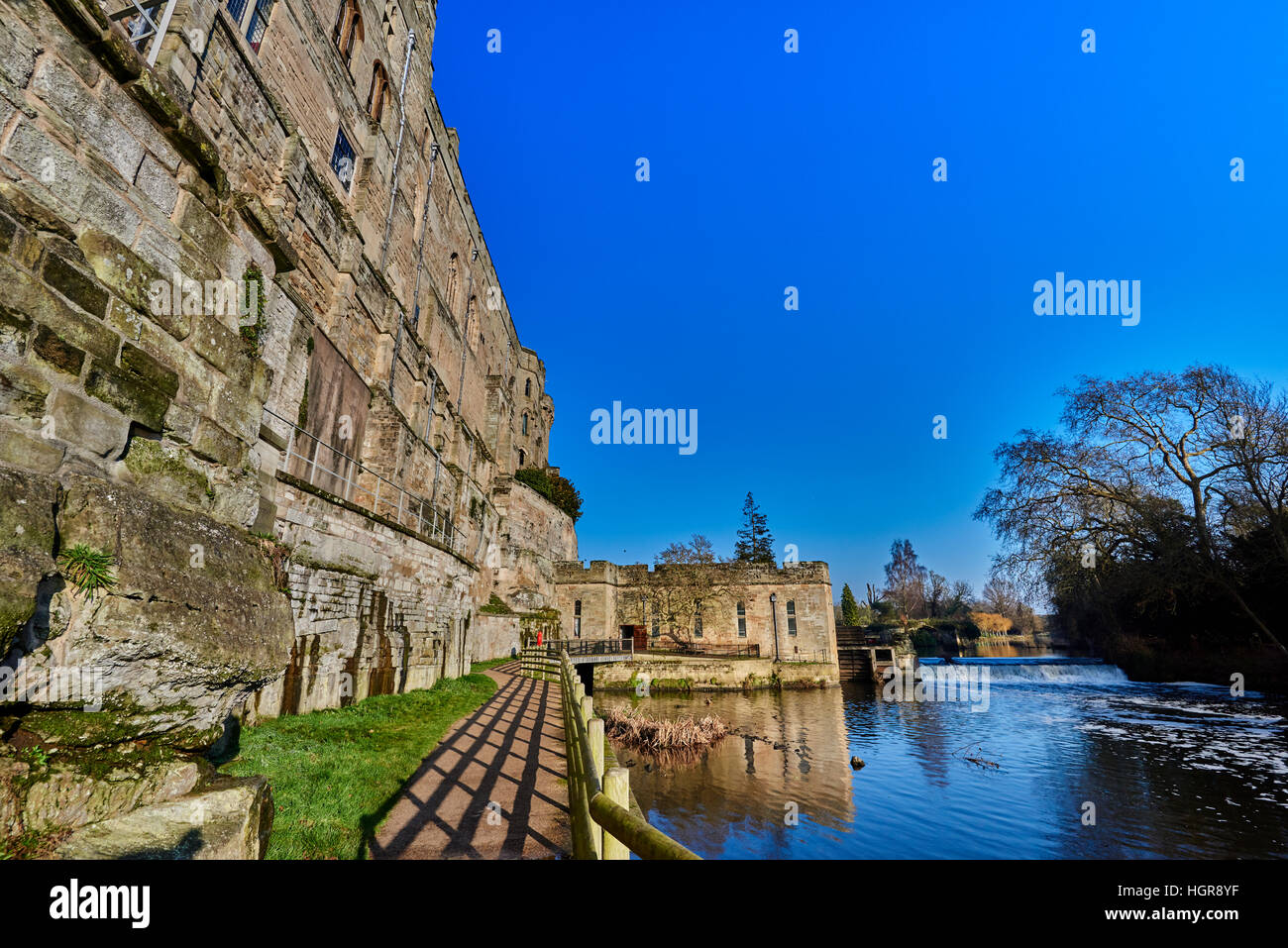 Warwick Castle is a medieval castle developed from an original built by ...