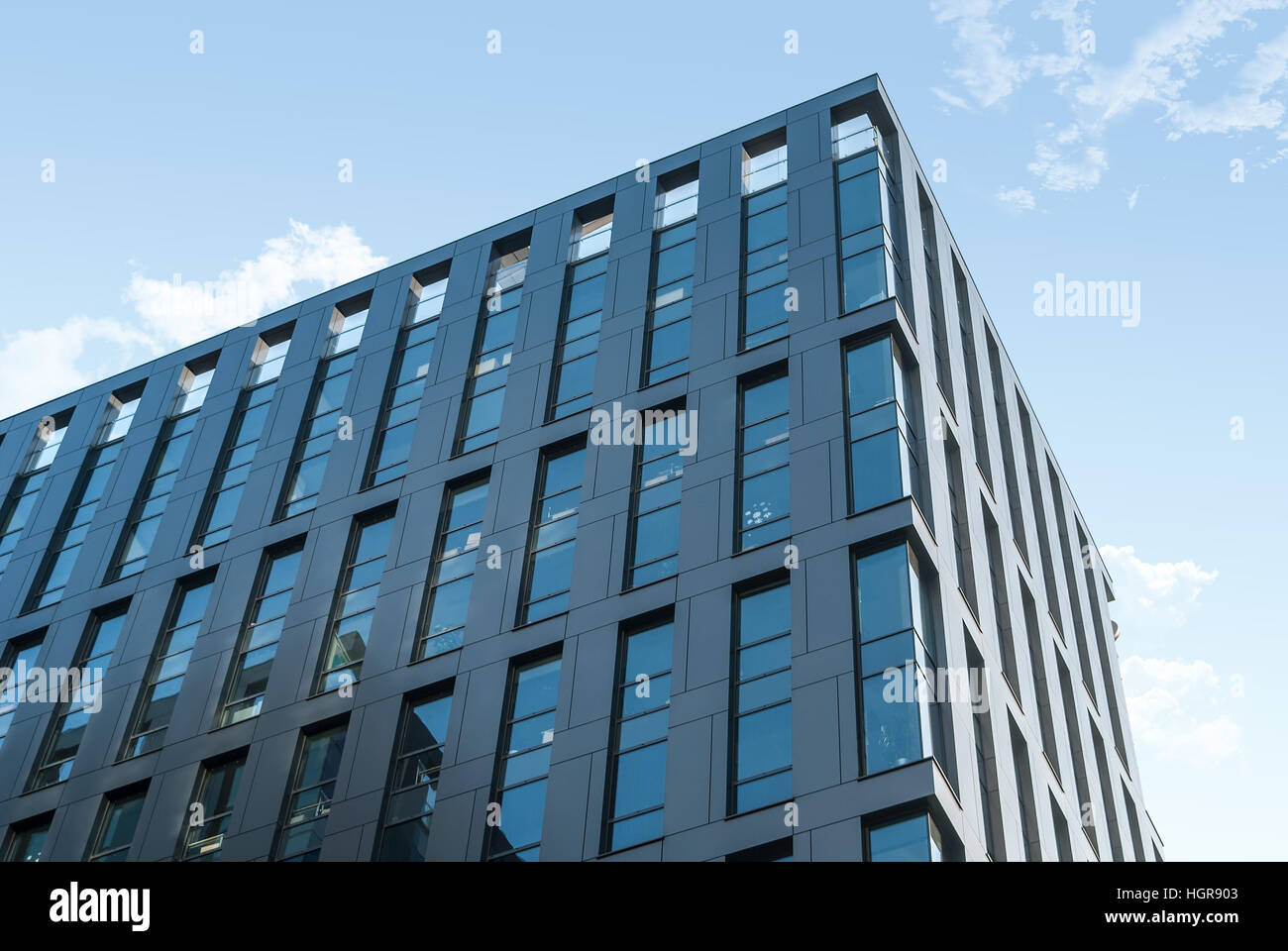 Commercial building corner Stock Photo - Alamy