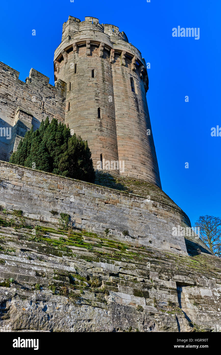 Warwick Castle is a medieval castle developed from an original built by ...
