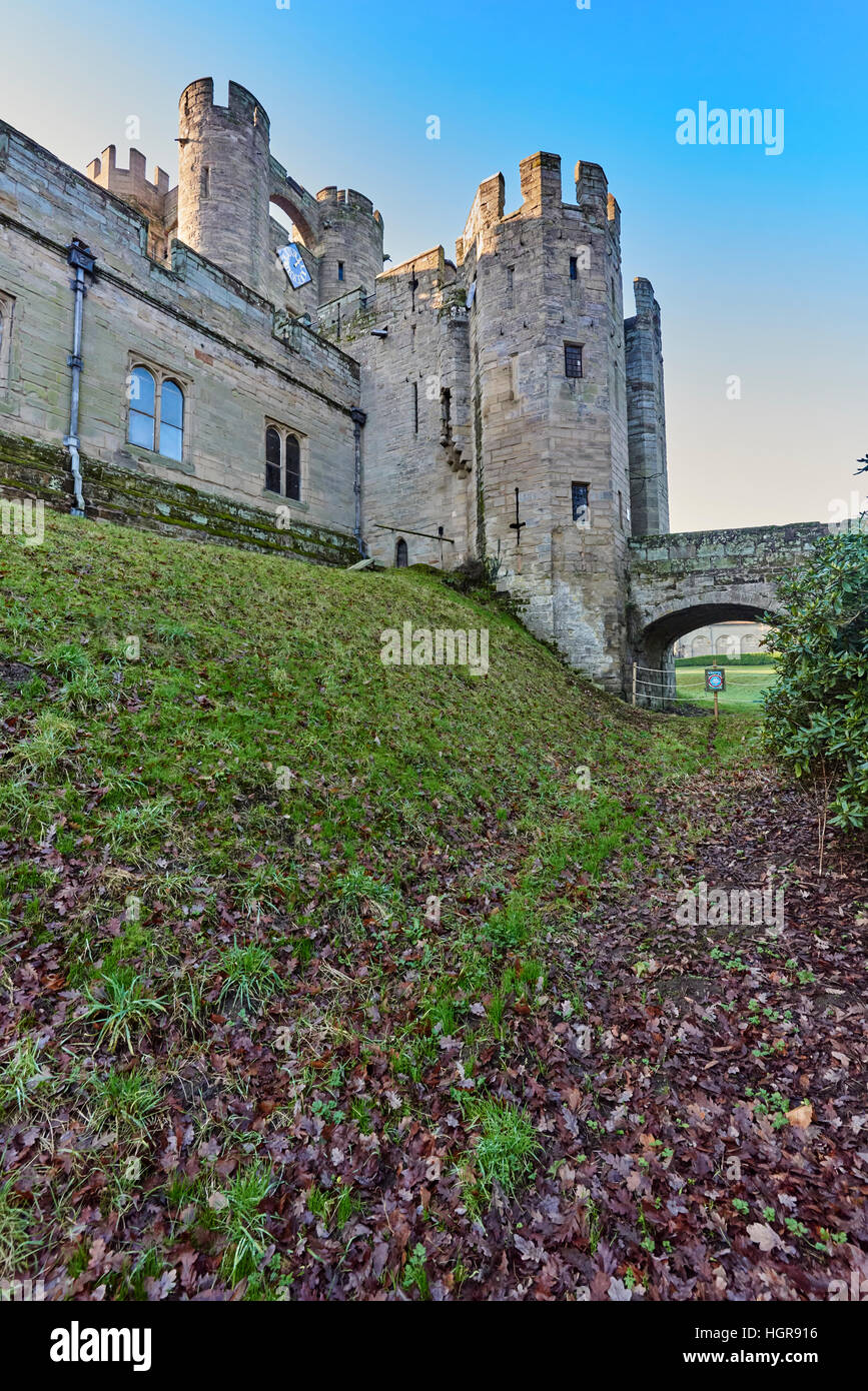 Warwick Castle is a medieval castle developed from an original built by ...
