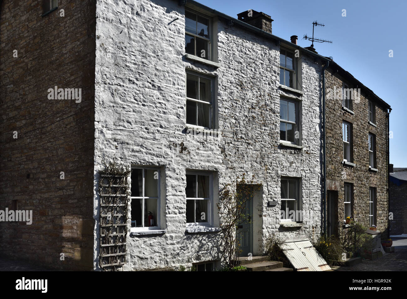 Buildings, Dent village, Yorkshire Dales National Park, Cumbria ...