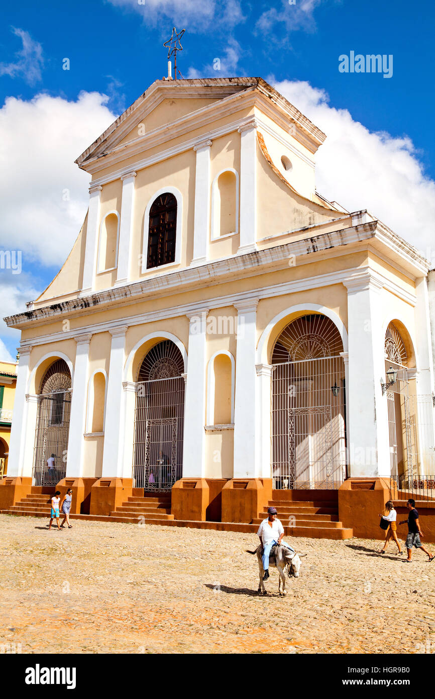 Trinidad, Cuba - December 18, 2016: The main church of the UNESCO World ...