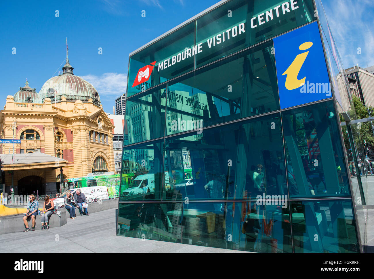 Melbourne visitor centre federation square hi-res stock photography and ...