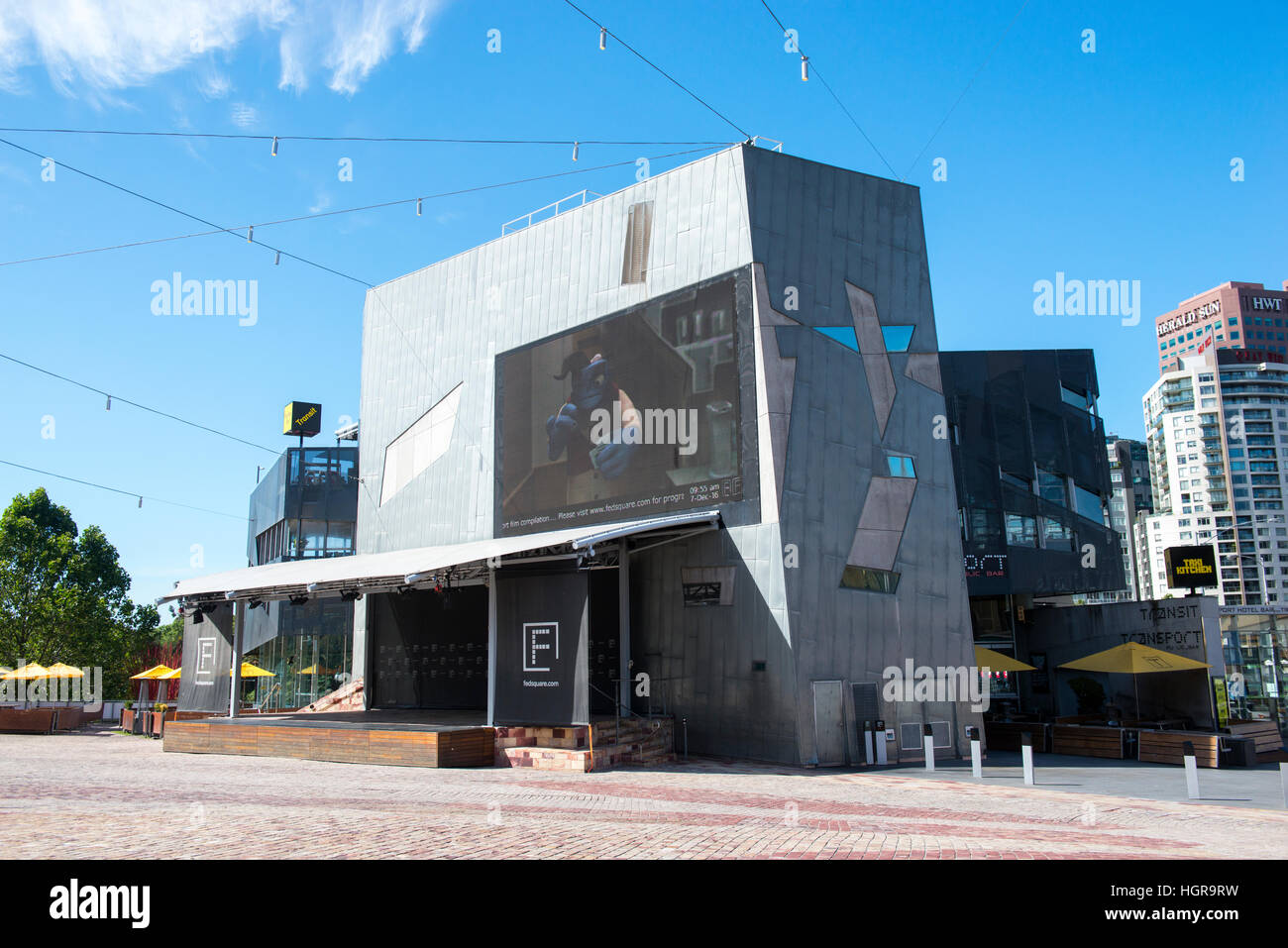 Restaurant federation square melbourne victoria hi-res stock ...