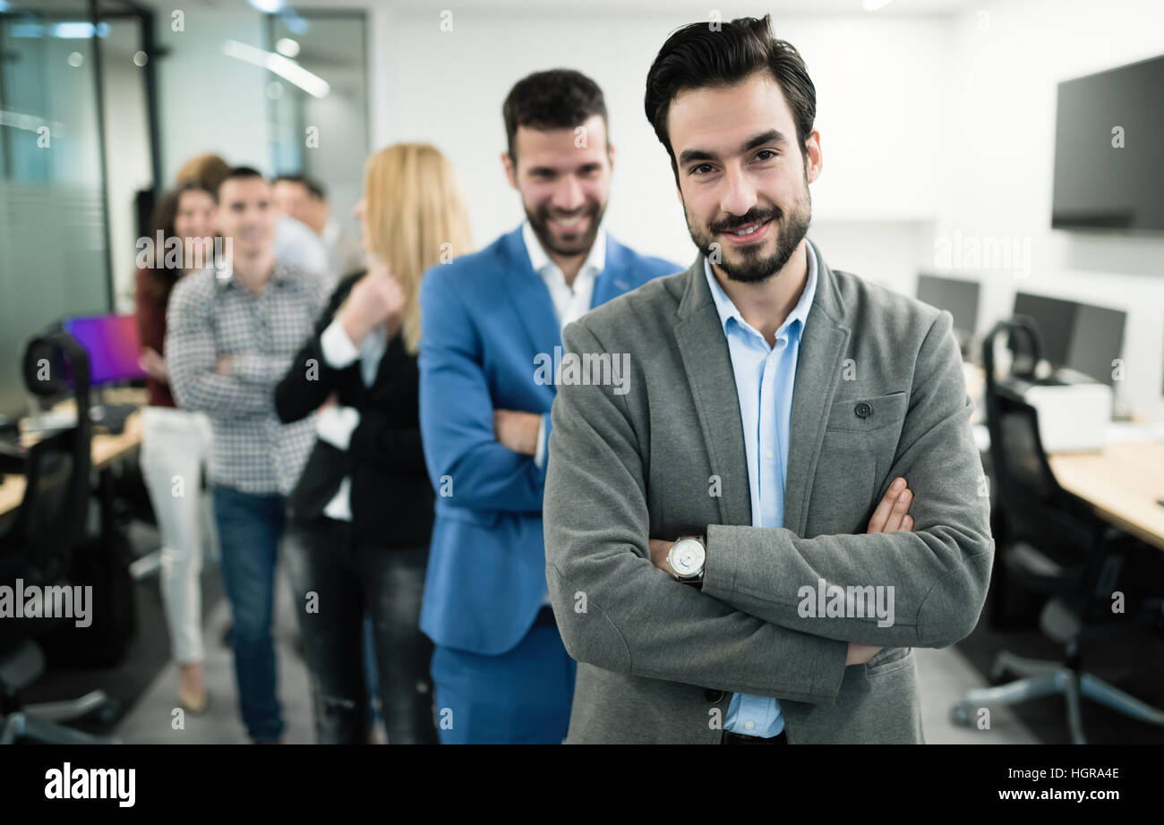 Group of happy business people and company staff Stock Photo - Alamy