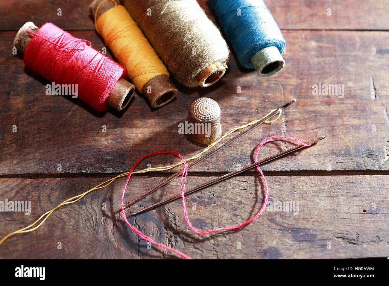 Vintage retro spool thread hi-res stock photography and images - Alamy