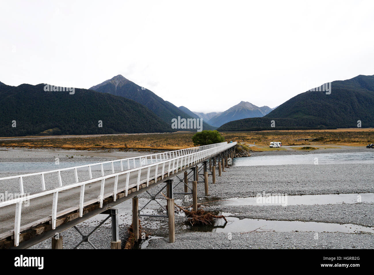 View from inside the open coach of TranzAlpine train from Christchurch ...