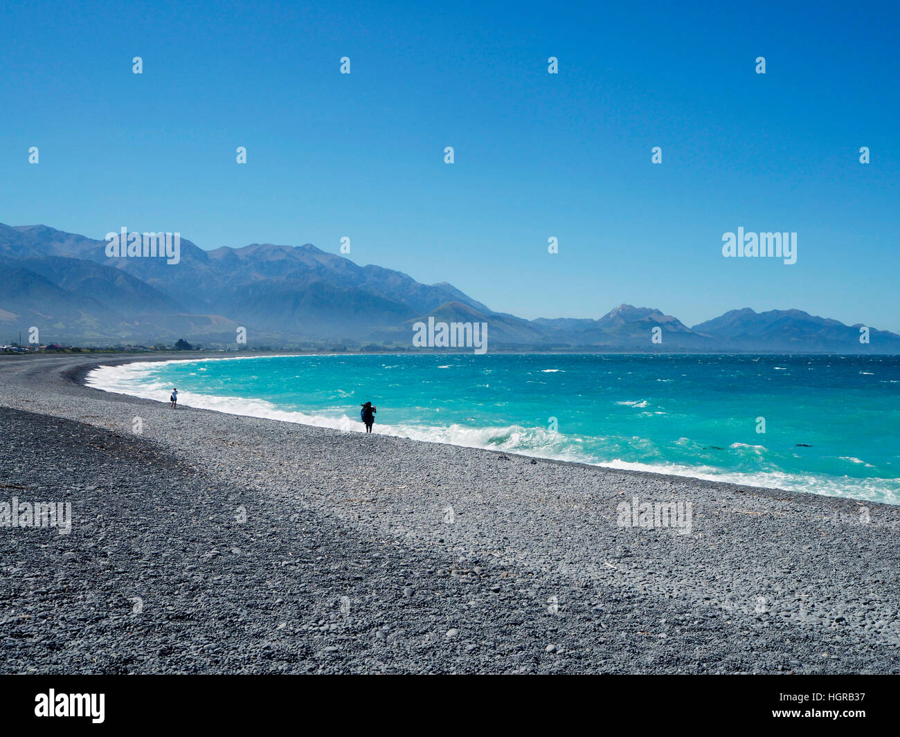 Pebbles beach in Kaikoura, New Zealand Stock Photo - Alamy