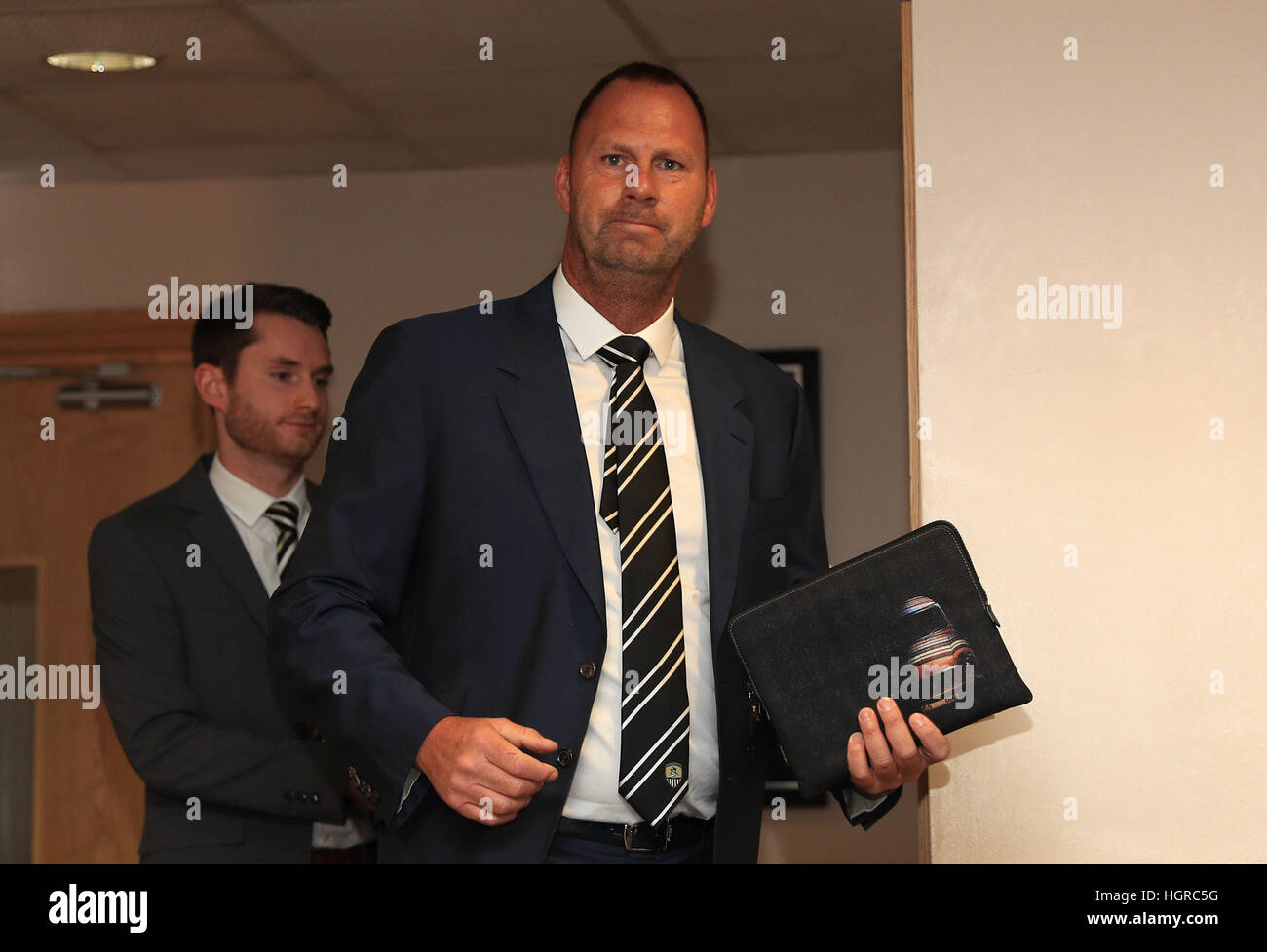 New Notts County Chairman and Owner Alan Hardy during a press ...