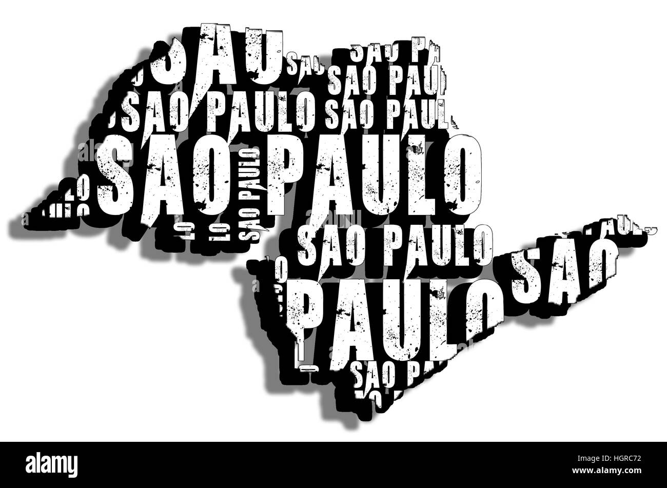 Map Brazilian state Stock Photo - Alamy