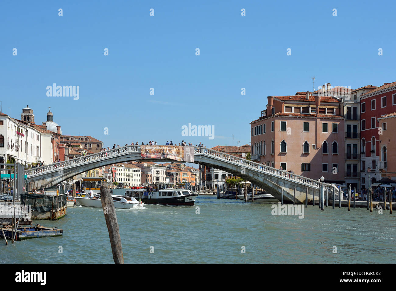 Scalzi Bridge at the Grand Canal in Venice in Italy - Ponte degli ...