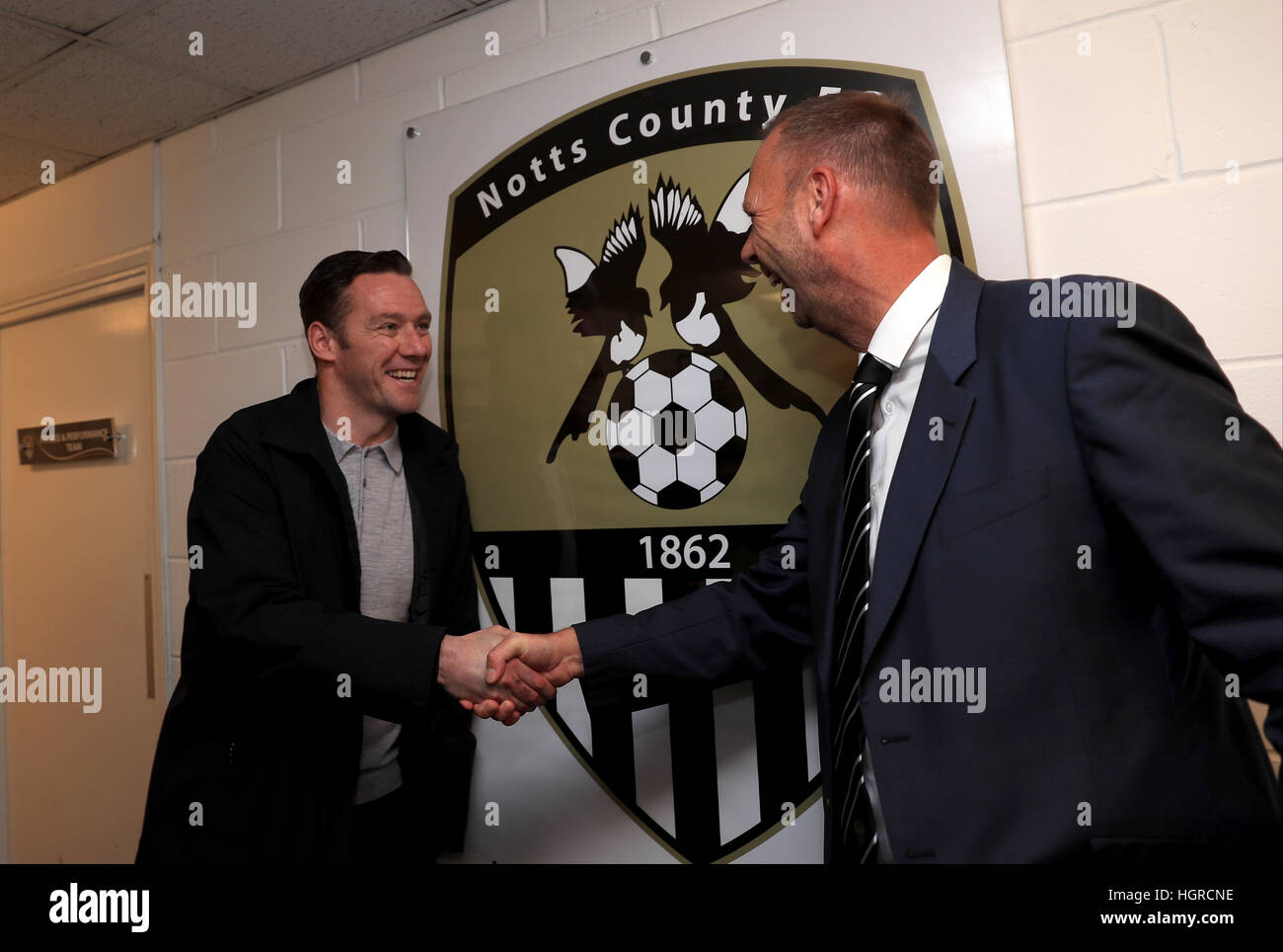 New Notts County Chairman and Owner, Alan Hardy (right) and manager ...