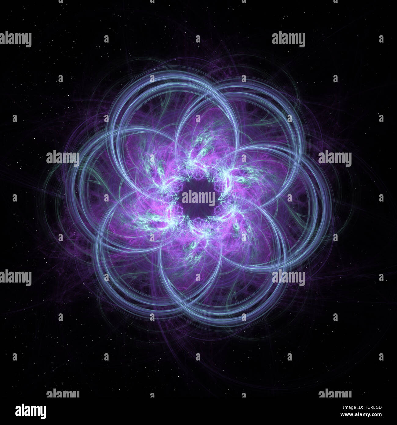 Flower of Life. Abstract background. Fractal design. Stars in the ...