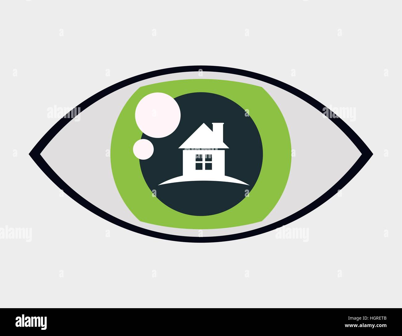 home securityvigilance eye protection vector illustration eps 10 Stock ...