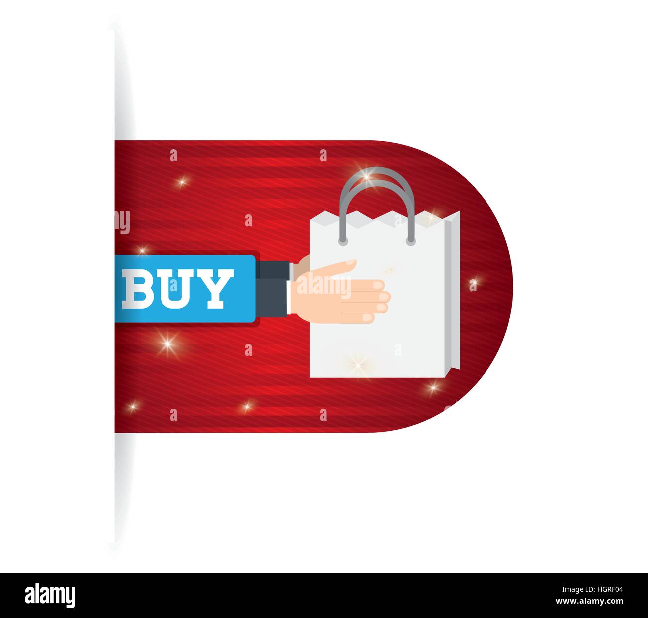 online buy bag gift present vector illustration eps 10 Stock Vector ...