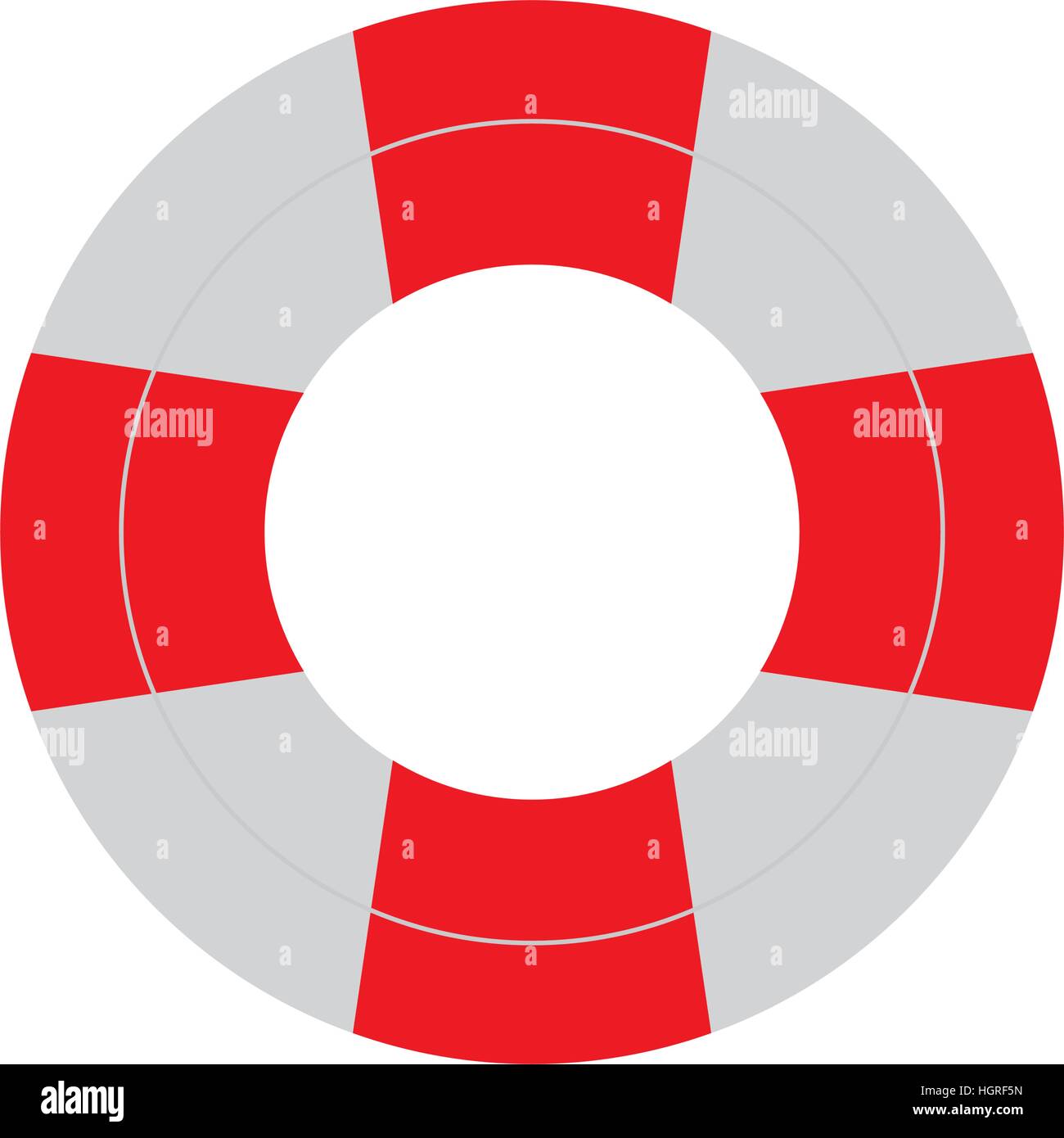 red and white life buoy safety travel vector illustration eps 10 Stock ...