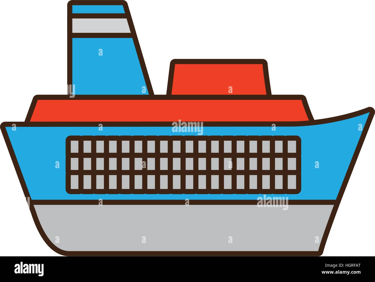 cartoon ship travel maritime vector illustration eps 10 Stock Vector ...
